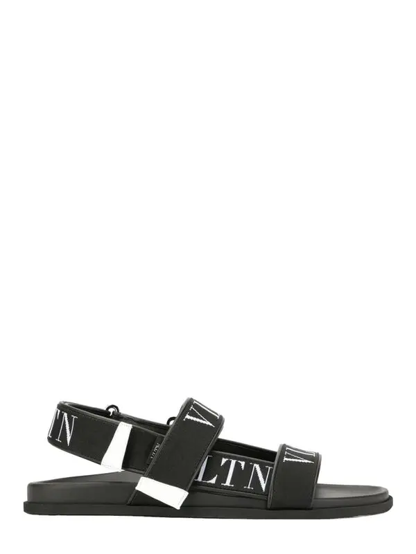 Valentino Garavani Vltn Logo Sandals - Black
