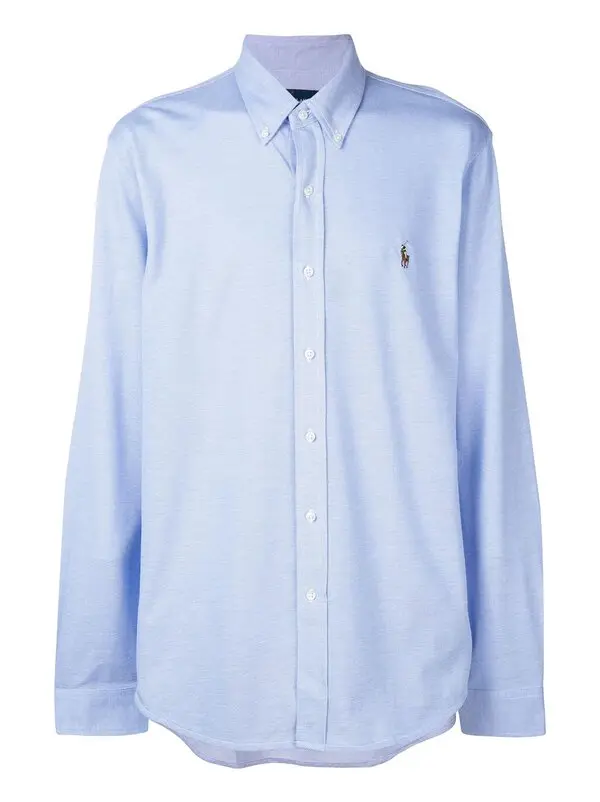 Polo Ralph Lauren Logo-embroidered Button-down Shirt - Blue
