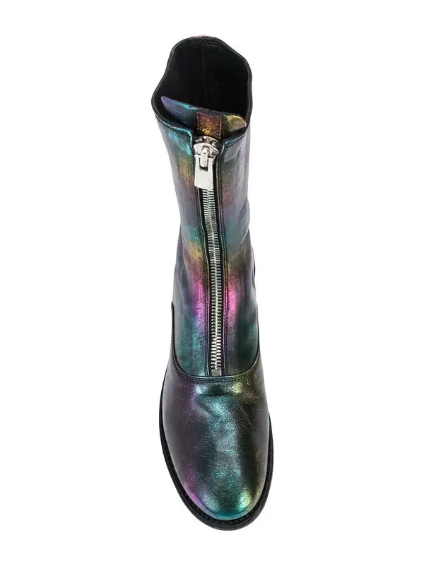 Guidi Iridescent Ankle Boots - Multicolour