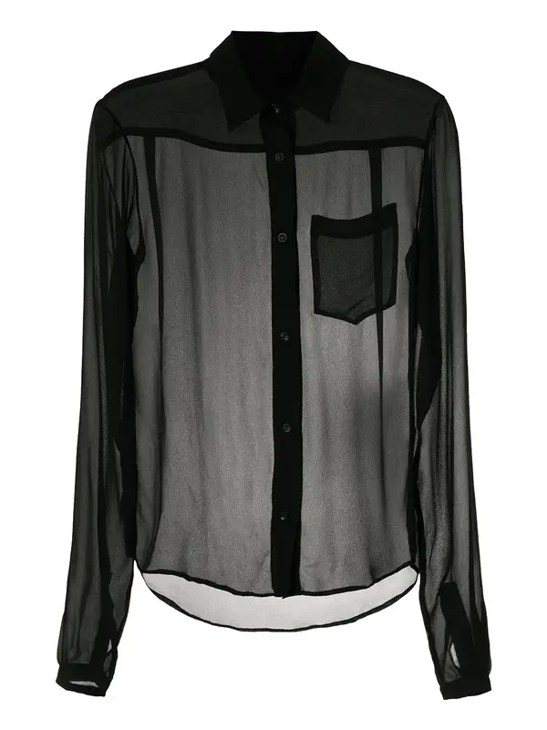 AMIR SLAMA Silk Shirt - Black