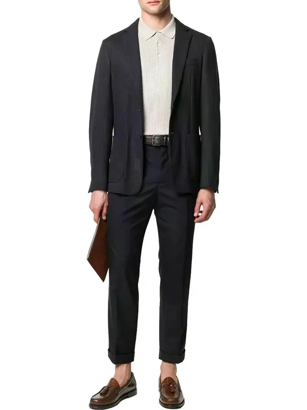 Corneliani Pinstriped Blazer - Blue
