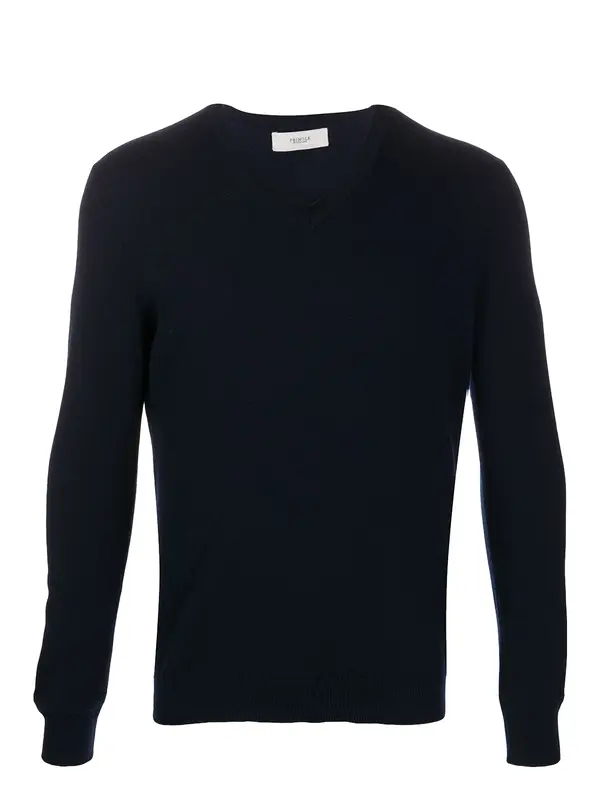 Pringle Of Scotland Cashmere Long-sleeve Jumper - Blue