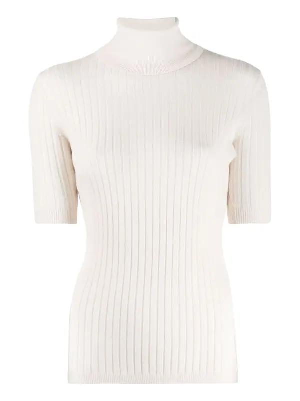 Cashmere In Love Roll-neck Pullover - Neutrals