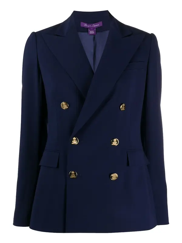 Ralph Lauren Tailored Double-breasted Blazer - Blue