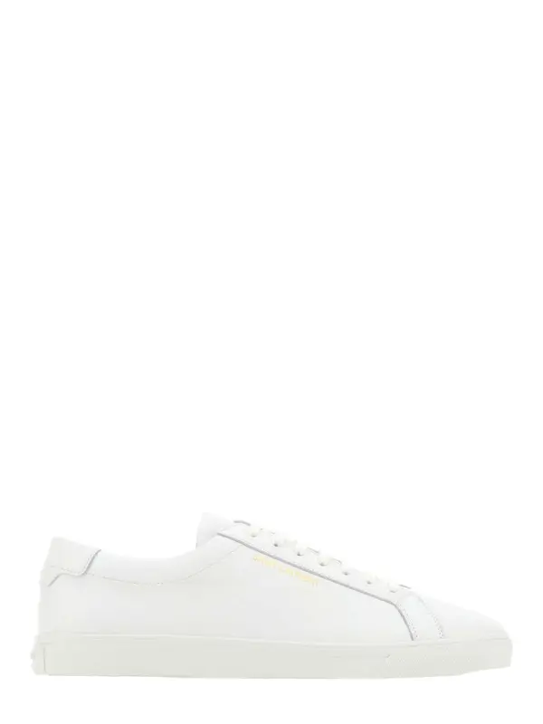 Saint Laurent Andy Leather Sneakers - White
