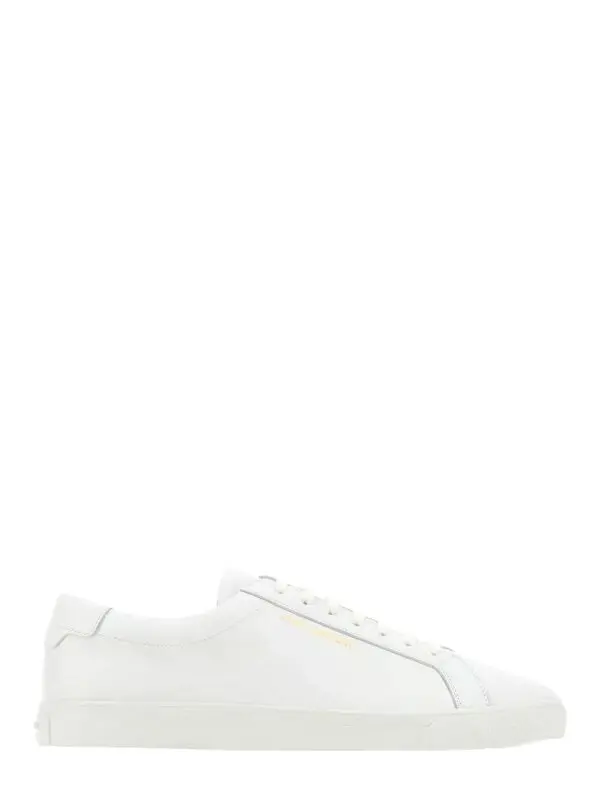 Saint Laurent Andy Leather Sneakers - White