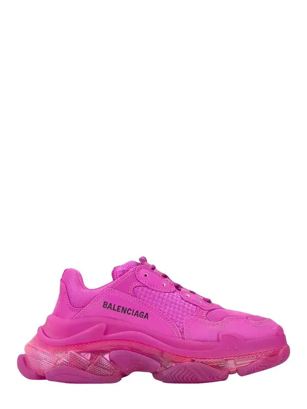 Balenciaga Triple S Clear Sole Sneakers - Pink