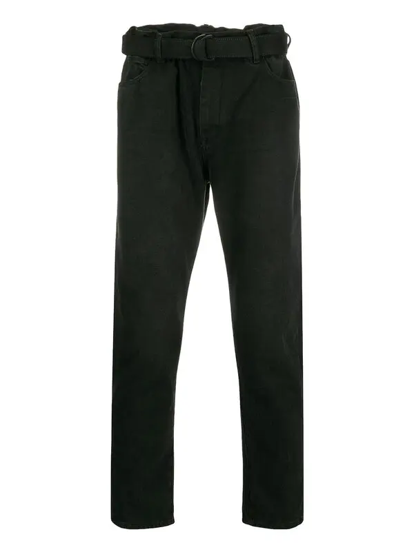 Off-White Slim-fit Belted Jeans - Black