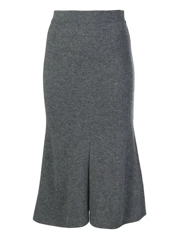 Cashmere In Love Tish Knit Skirt - Grey