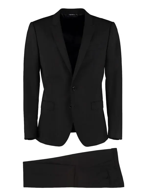 Dolce & Gabbana Martini-fit Single-breasted Suit - Black