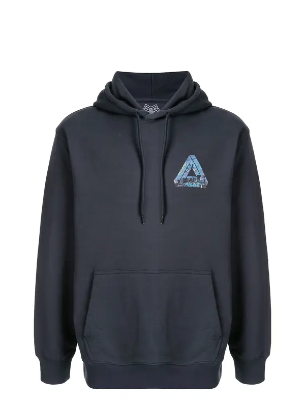 PALACE La Logo-print Hoodie - Blue