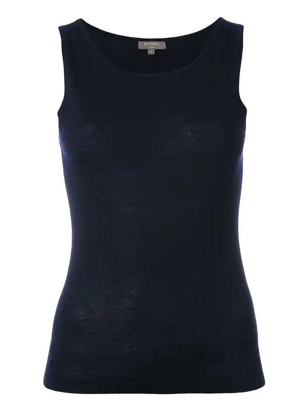 N.peal Fine-knit Tank Top - Blue