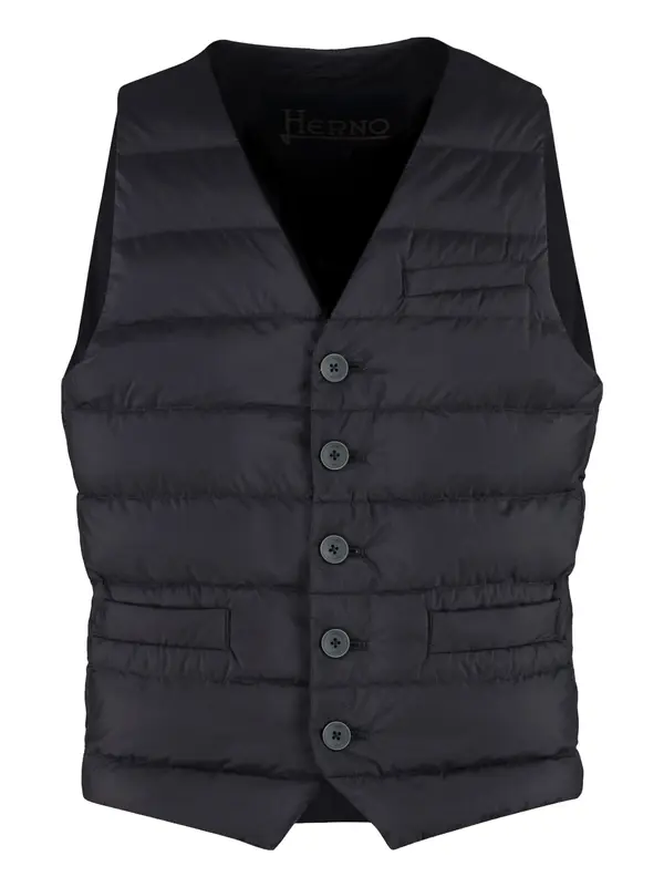 Herno Padded Gilet - Blue