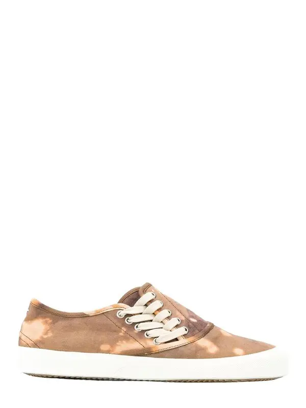 MAISON MARGIELA Tie-dye Print Sneakers - Brown