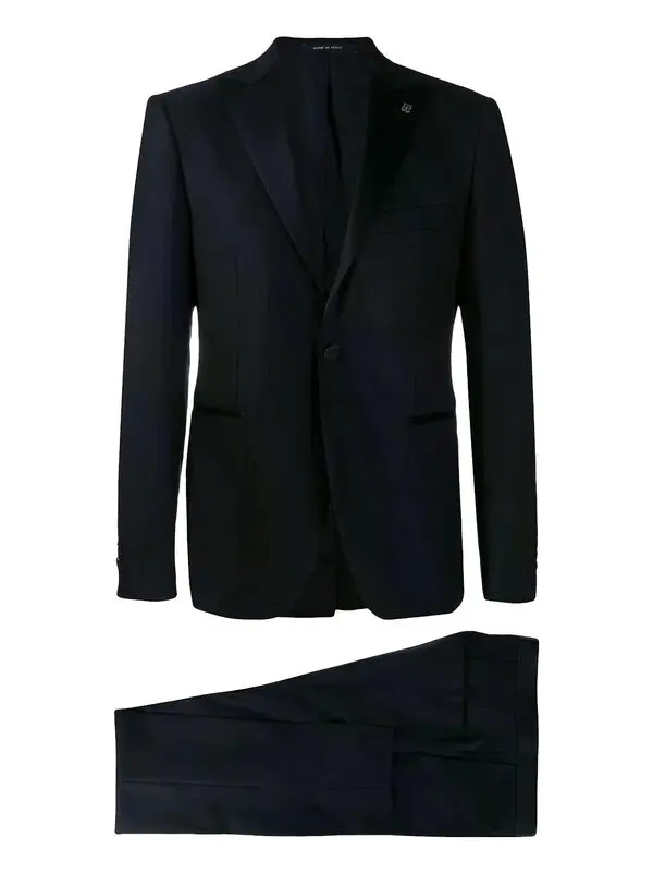 Tagliatore Pinstripe Dinner Suit - Blue