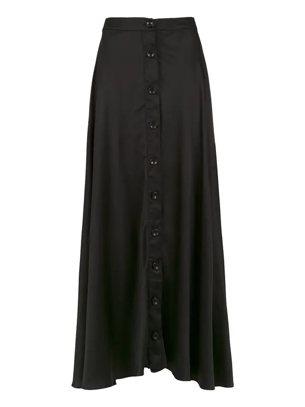 AMIR SLAMA Long Skirt - Black