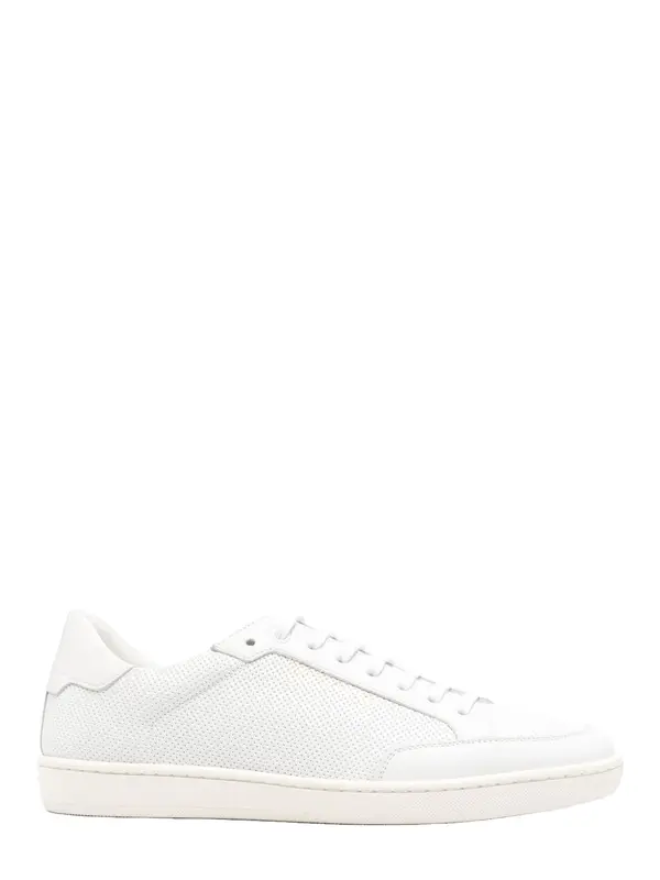 Saint Laurent Court Classic Sl/10 Leather Sneakers - White