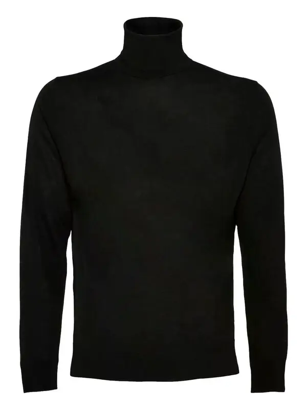 Prada Roll-neck Wool Jumper - Black