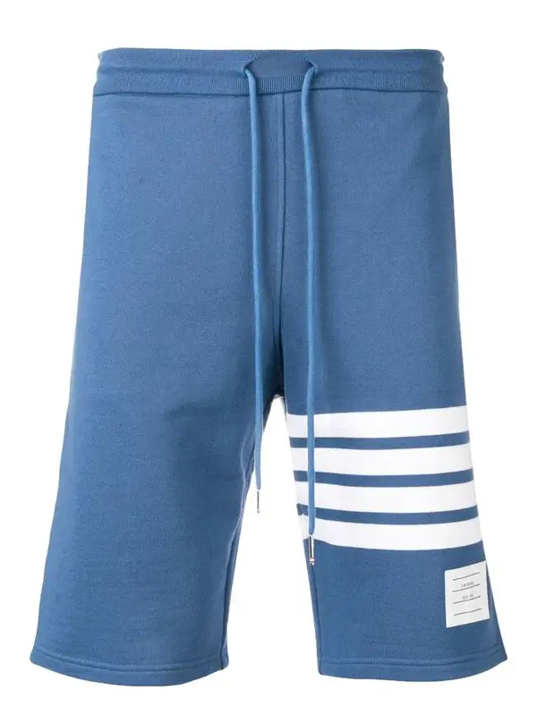 Thom Browne Engineered 4-bar Jersey Sweatshort - Blue