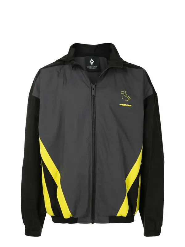 COUNTY OF MILAN Colour-block Track Jacket - Black