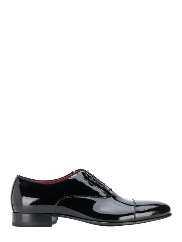 SCAROSSO Rodrigo Patent-leather Oxford Shoes - Black