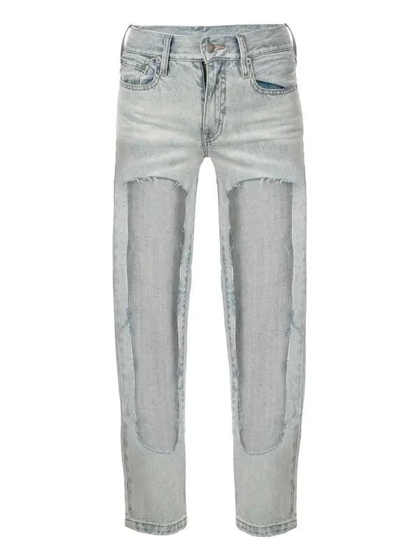 HACULLA. Cut-out Panel Denim Jeans - Blue