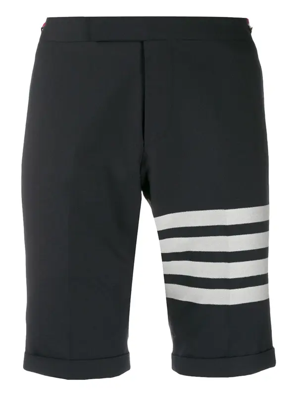 Thom Browne 4-bar Plain Weave Suiting Shorts - Blue
