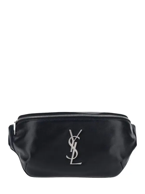 Saint Laurent Leather Belt Bag - Black