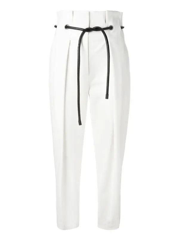 3.1 Phillip Lim Origami Pleated Trousers - White