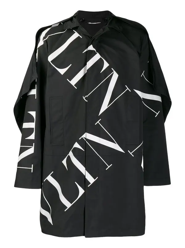 Valentino Garavani Logo-print Jacket - Black