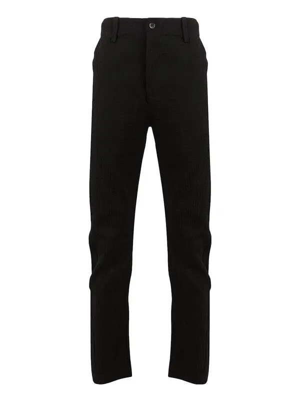UMA WANG Felix Striped Trousers - Black