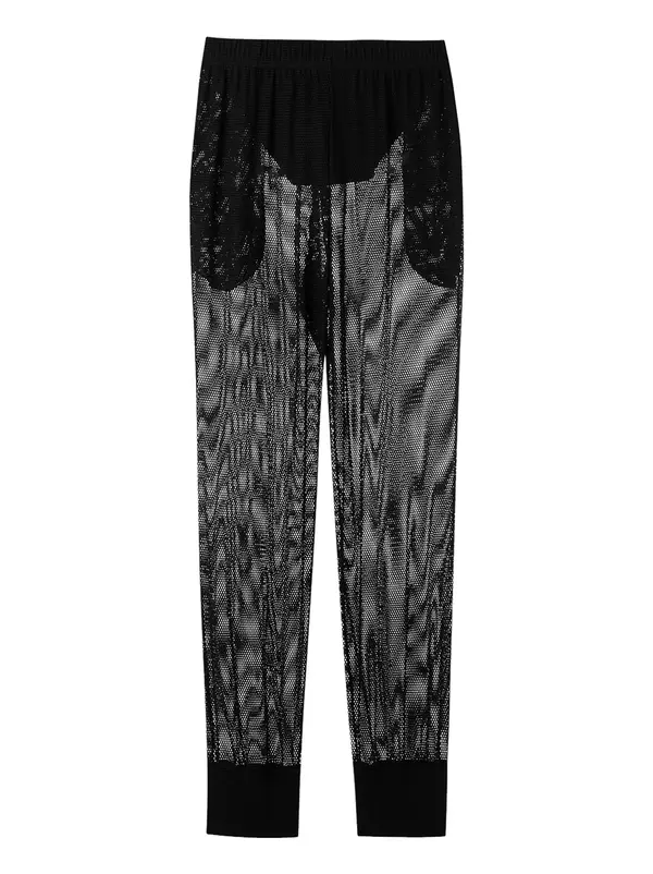 AMIR SLAMA Mesh Trousers - Black