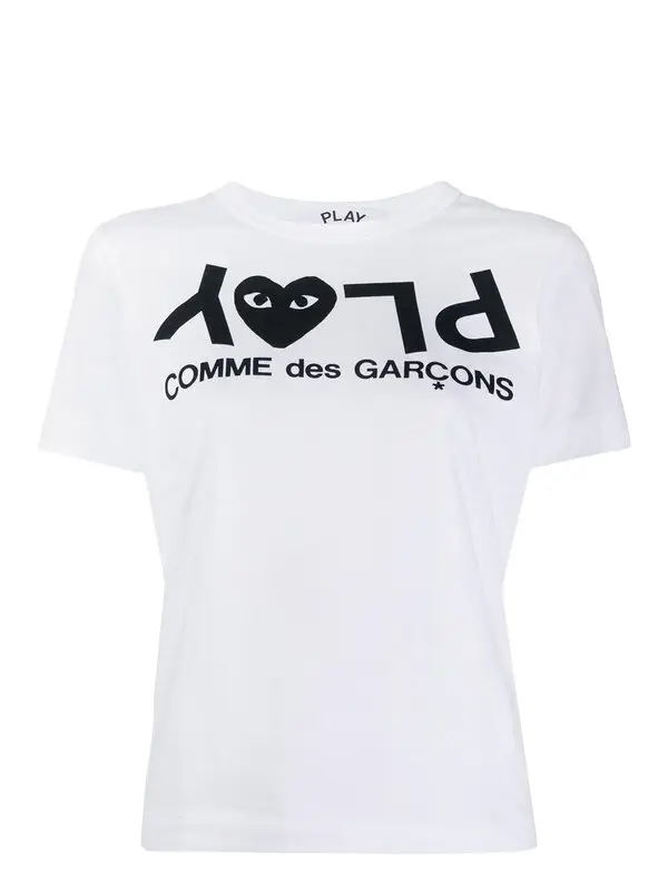 Play Comme Des Garcon Logo T-shirt - White