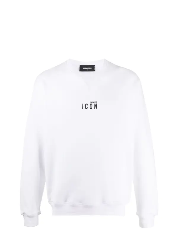 Dsquared2 Mini Icon-print Crew Neck Sweatshirt - White
