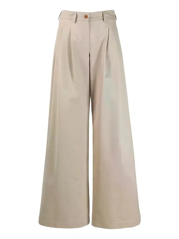 MAISON JEJIA Katherine Wide Leg Trousers - Neutrals