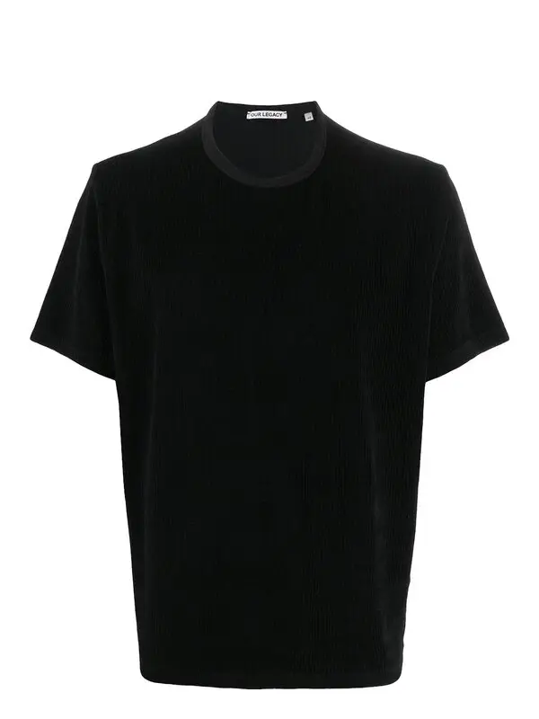 Our Legacy Round Neck Corduroy T-shirt - Black