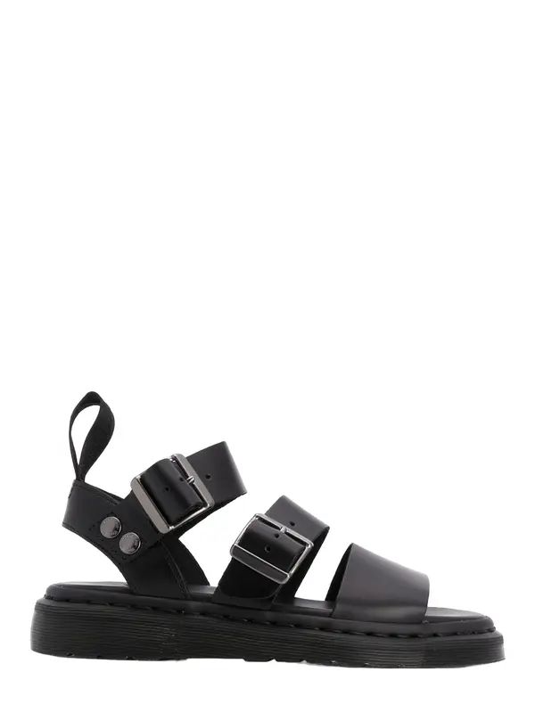 Dr. Martens Gryphon Leather Strap Sandals - Black