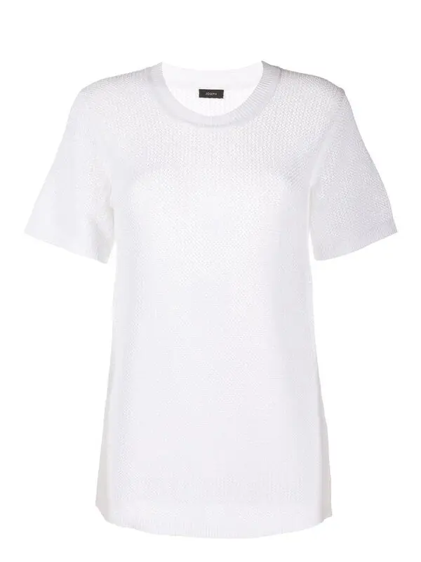 JOSEPH Mesh Knit T-shirt - White