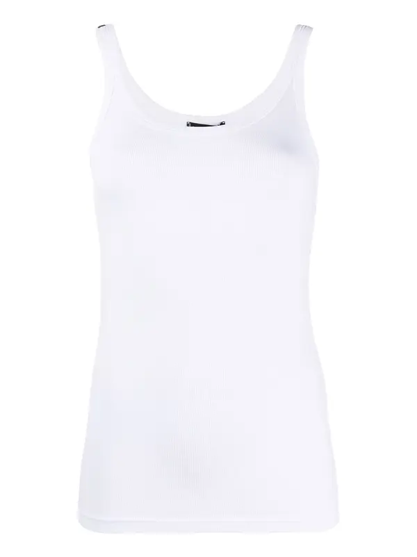 Dolce & Gabbana Fine-rib Tank Top - White
