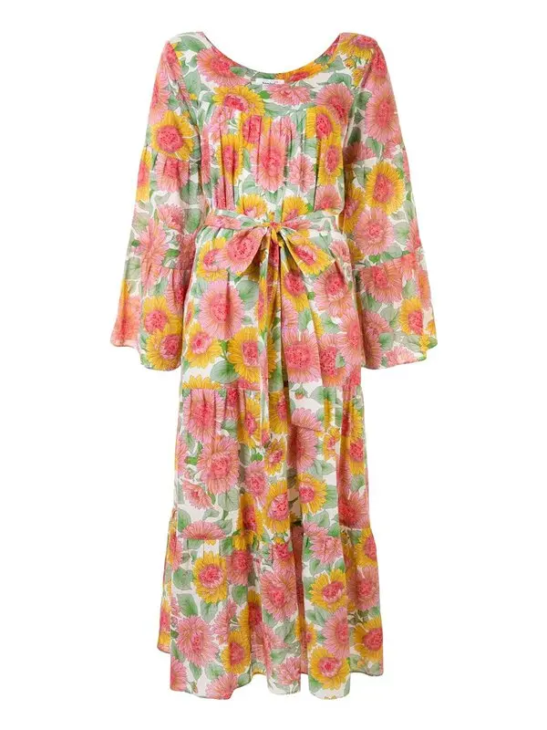 BAMBAH Floral Print Kaftan Dress - Multicolour