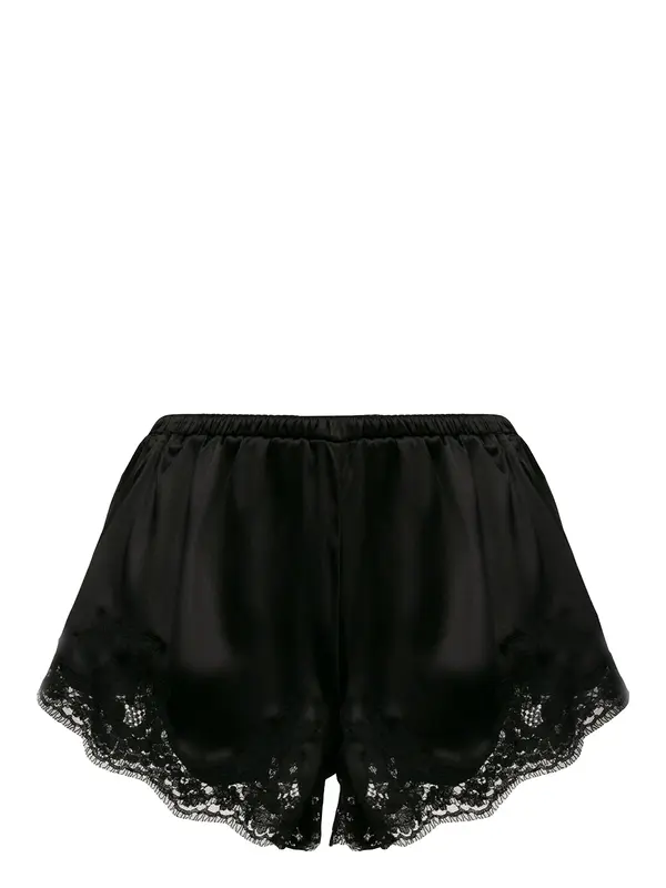 Dolce & Gabbana Lace-trimmed Shorts - Black