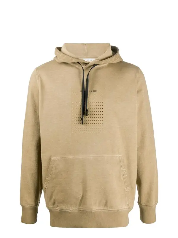 1017 Alyx 9sm Cotton Hooded Sweatshirt - Neutrals
