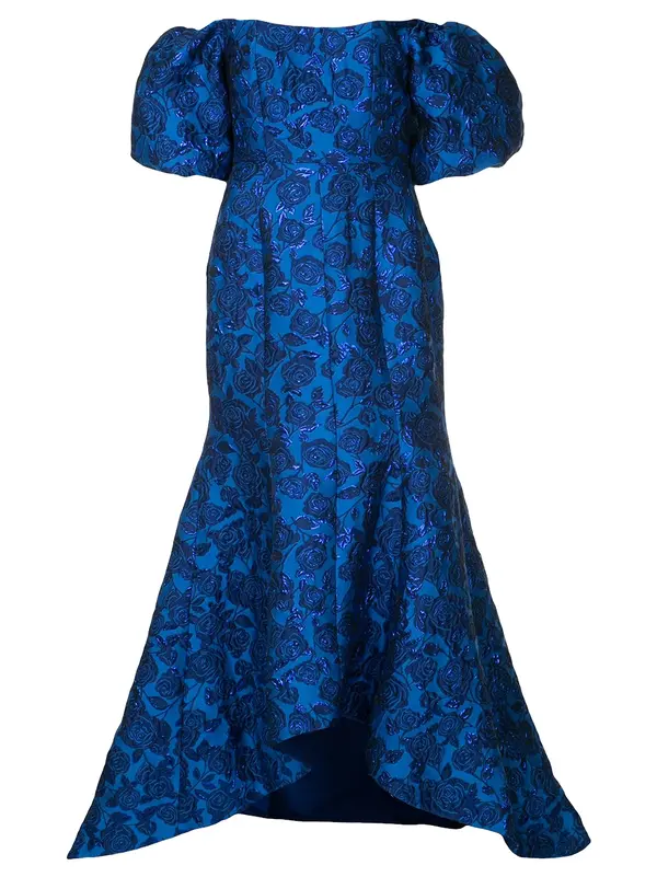 BAMBAH Bellflower Balloon Gown - Blue