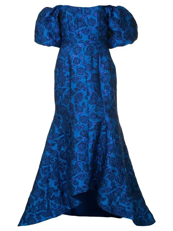 BAMBAH Bellflower Balloon Gown - Blue