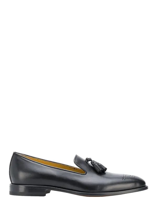 SCAROSSO Rolando Tassel Loafers - Black