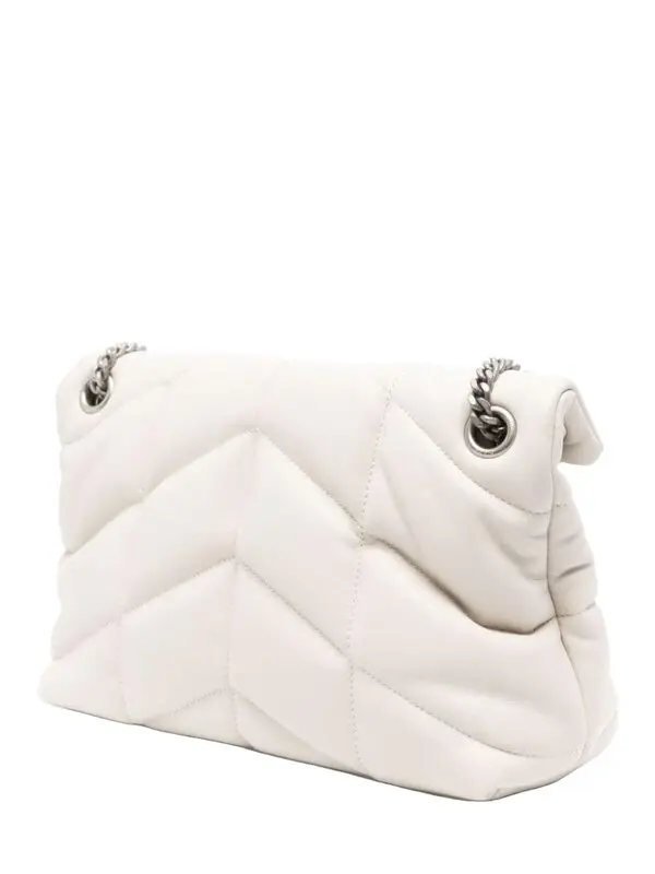Saint Laurent Small Puffer Shoulder Bag - Neutrals