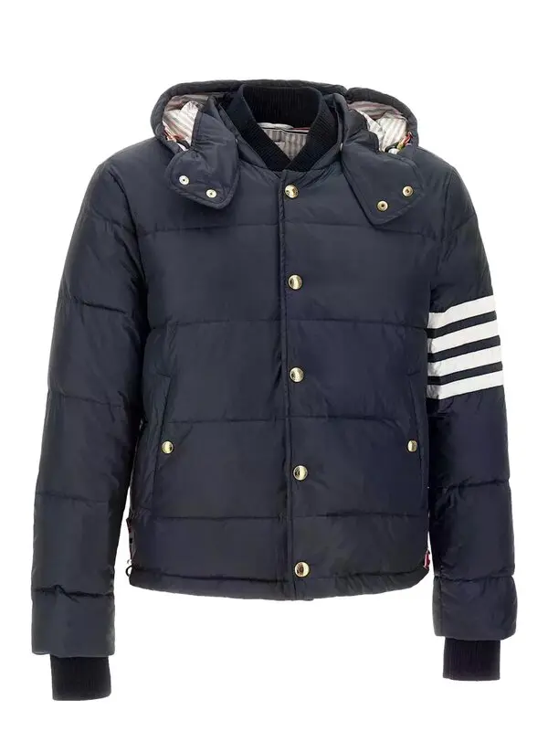 Thom Browne 4-bar Down Bomber Jacket - Blue