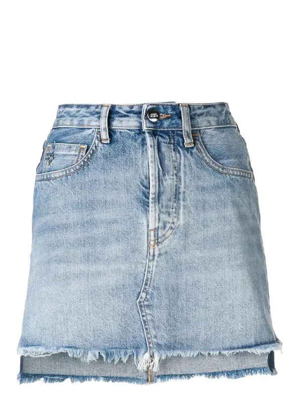 COUNTY OF MILAN Denim Skirt - Blue
