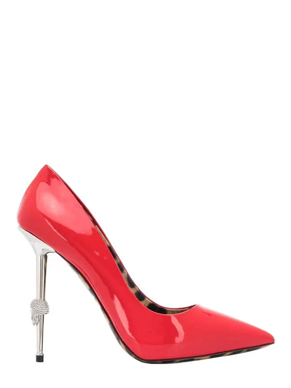 Philipp Plein Skull Pointed-toe Pumps - Red