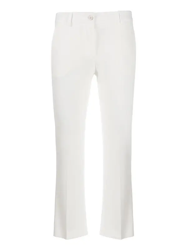 Alberto Biani Flared Skinny Trousers - White